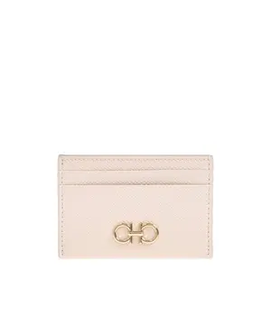 FERRAGAMO Leather Cardholder Pink