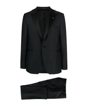 Tagliatore Virgin Wool Dinner Suit - Black