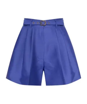 Zimmermann Belted High-waisted Shorts