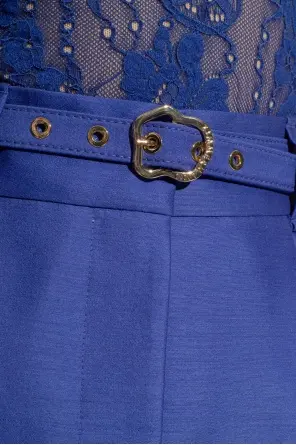 Zimmermann Belted High-waisted Shorts