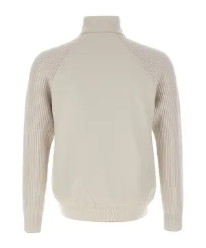 Eleventy Ribbed Knit Jacket