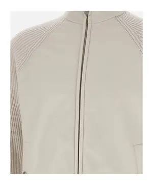 Eleventy Ribbed Knit Jacket
