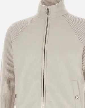 Eleventy Ribbed Knit Jacket