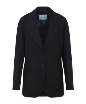Prada Single-breasted Chevron Jacket