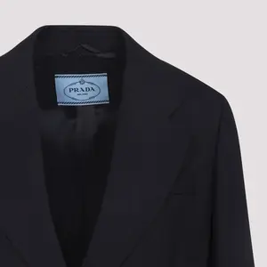 Prada Single-breasted Chevron Jacket