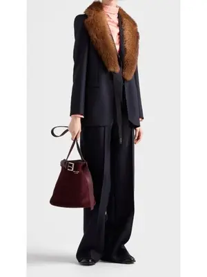 Prada Single-breasted Chevron Jacket