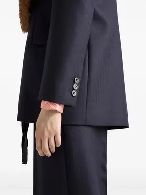 Prada Single-breasted Chevron Jacket