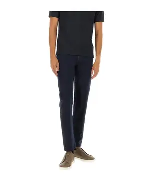 Zegna Belt Loop Jeans - Black