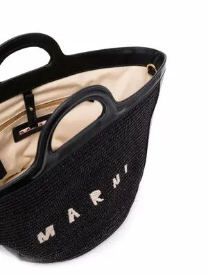Marni Tropicalia Small Tote Bag - Black