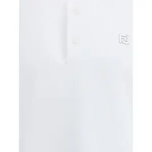 Fendi Short-sleeved Polo Shirt - White