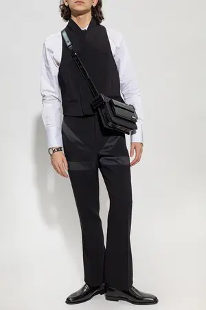 FERRAGAMO Straight Leg Tailored Trousers - Black