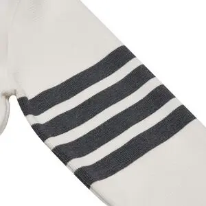 Thom Browne Milano Oxford Layered Shirt Cardigan - White