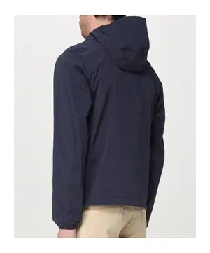 K-WAY Hooded Zip-up Windbreaker Jacket - Blue