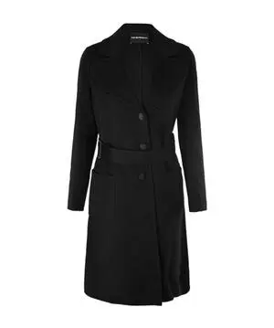 Emporio Armani Belted Lapel Coat