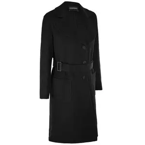 Emporio Armani Belted Lapel Coat