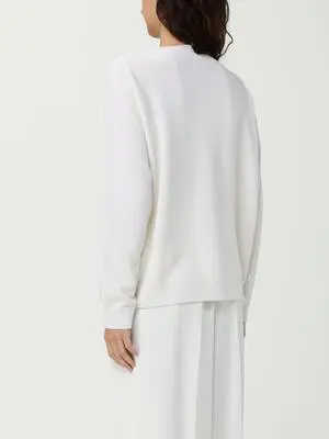 Max Mara Crewneck Long-sleeved Jumper With Embroidered Logo - No