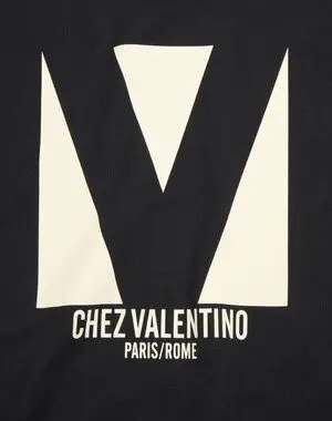 Valentino Garavani Chez "m" Printed T-shirt - Black