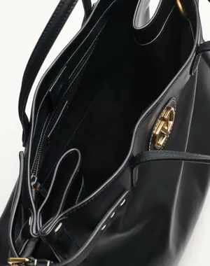 Valentino Garavani Vlogo Signature Medium Top Handle Bag - Black