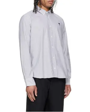 AMI Paris Long-sleeved Striped Shirt