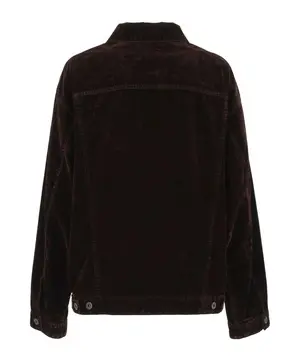 Miu Miu Flocked Chambray Long Sleeve Jacket