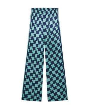 Casablanca Graphic-print Silk Trousers