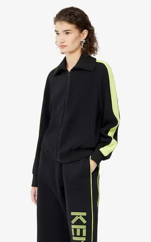 Kenzo Bamboo Tiger Embroidered Zip-up Blouson Jacket