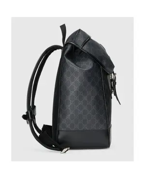 Gucci Gg Supreme Backpack - Black