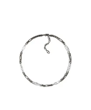 Dior Cd Icon Chain Link Necklace - Gray