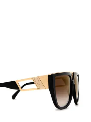 Cazal Aviator Frame Sunglasses With Logo Detail