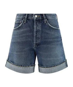 AGOLDE Dame Turn-up Hem Shorts