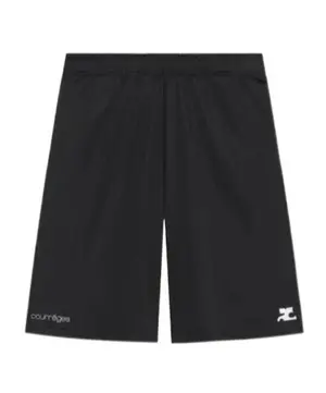 COURREGES Courrèges Logo Jersey Shorts - Black