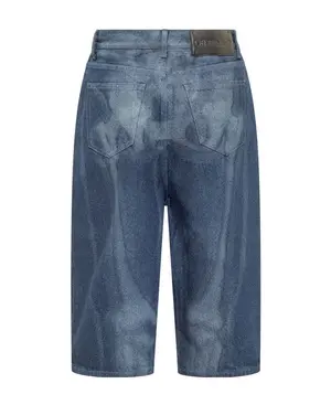 Off-White Straight Leg Denim Shorts