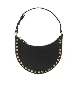 Valentino Garavani Rockstud Zipped Mini Tote Bag - Black