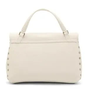 ZANELLATO Mini Top Handle Shoulder Bag With Studded Details - Nude