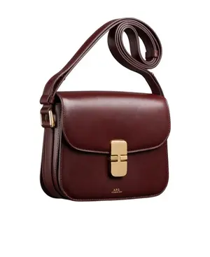 A.p.c. Grace Logo Print Shoulder Bag - Red