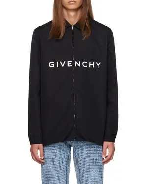 Givenchy Archetype Zipped Shirt - Black