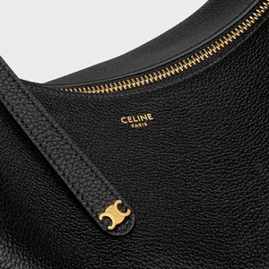 Celine Large Lulu Hobo Bag In Grained Calfskin