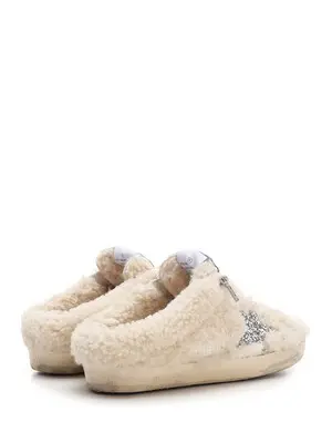GOLDEN GOOSE Superstar Shearling Slip-on Sneakers