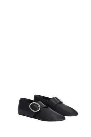 JIL SANDER Cannolo Buckled Ballerinas