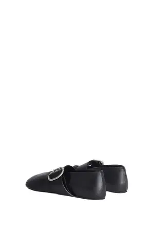 JIL SANDER Cannolo Buckled Ballerinas