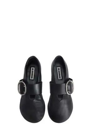 JIL SANDER Cannolo Buckled Ballerinas