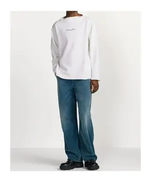 Dior Long-sleeved Jumper With Pattern - White