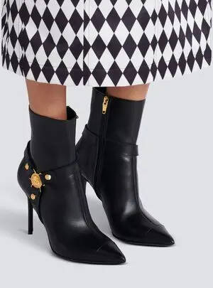 Balmain Eva Pointed-toe Stiletto Ankle Boots