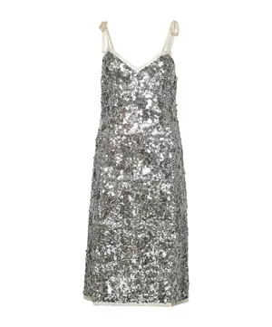 Silver Slip Dresses