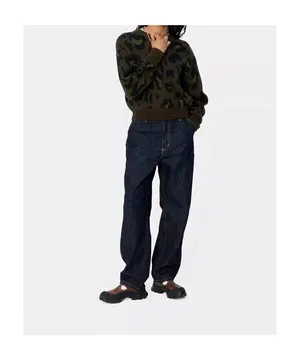 Carhartt Work In Progress Merton Leopard Print Crew Neck Sweater