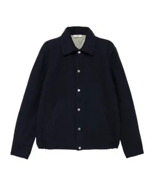 AUTRY Button-fastening Collared Jacket - Blue