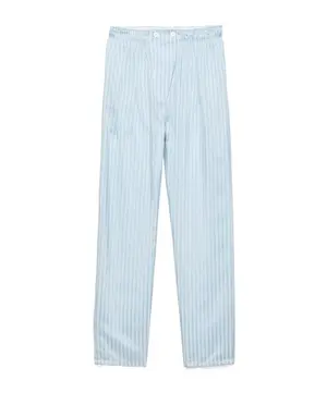 Prada Striped Trousers - Light Blue