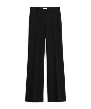 TOTEME Pressed Creased Flared Leg Trousers