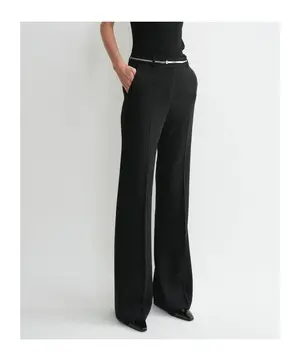 TOTEME Pressed Creased Flared Leg Trousers