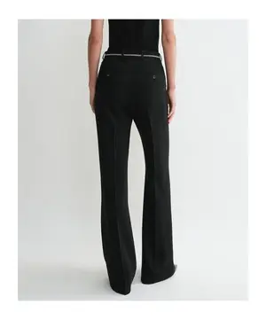 TOTEME Pressed Creased Flared Leg Trousers